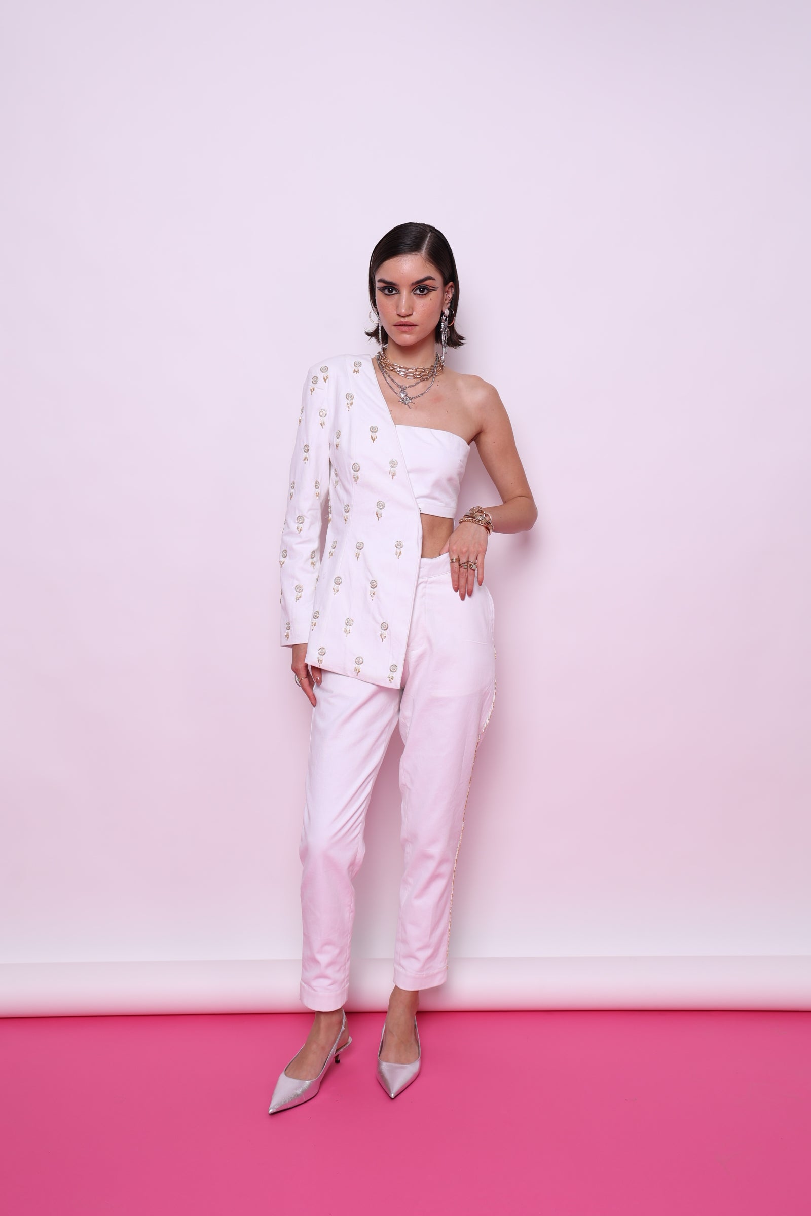 Embellished Half Blazer Set – kurv